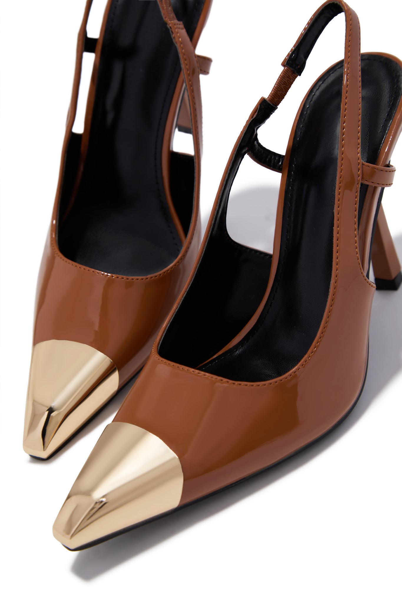 Miss Lola | Sophia Camel Slingback Pumps – MISS LOLA