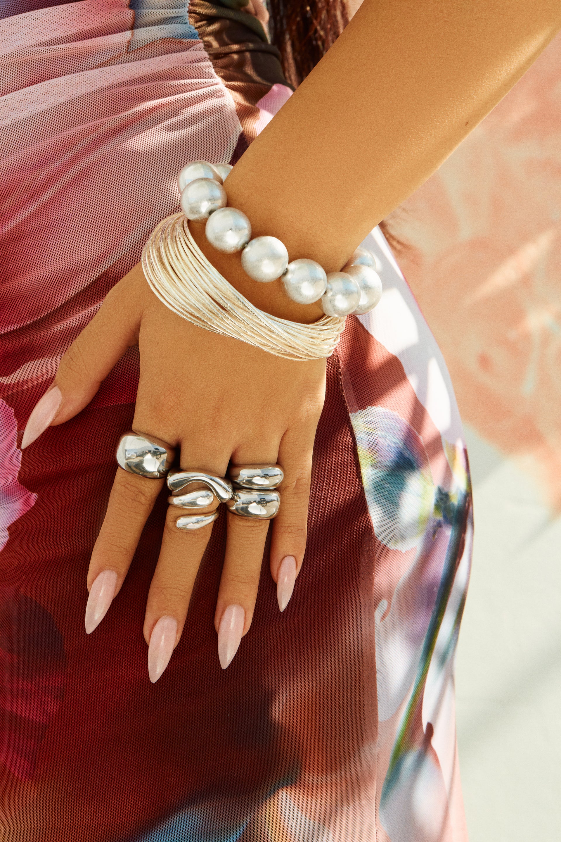 Jina Silver Chunky Statement Ring | Bold Accessory – MISS LOLA