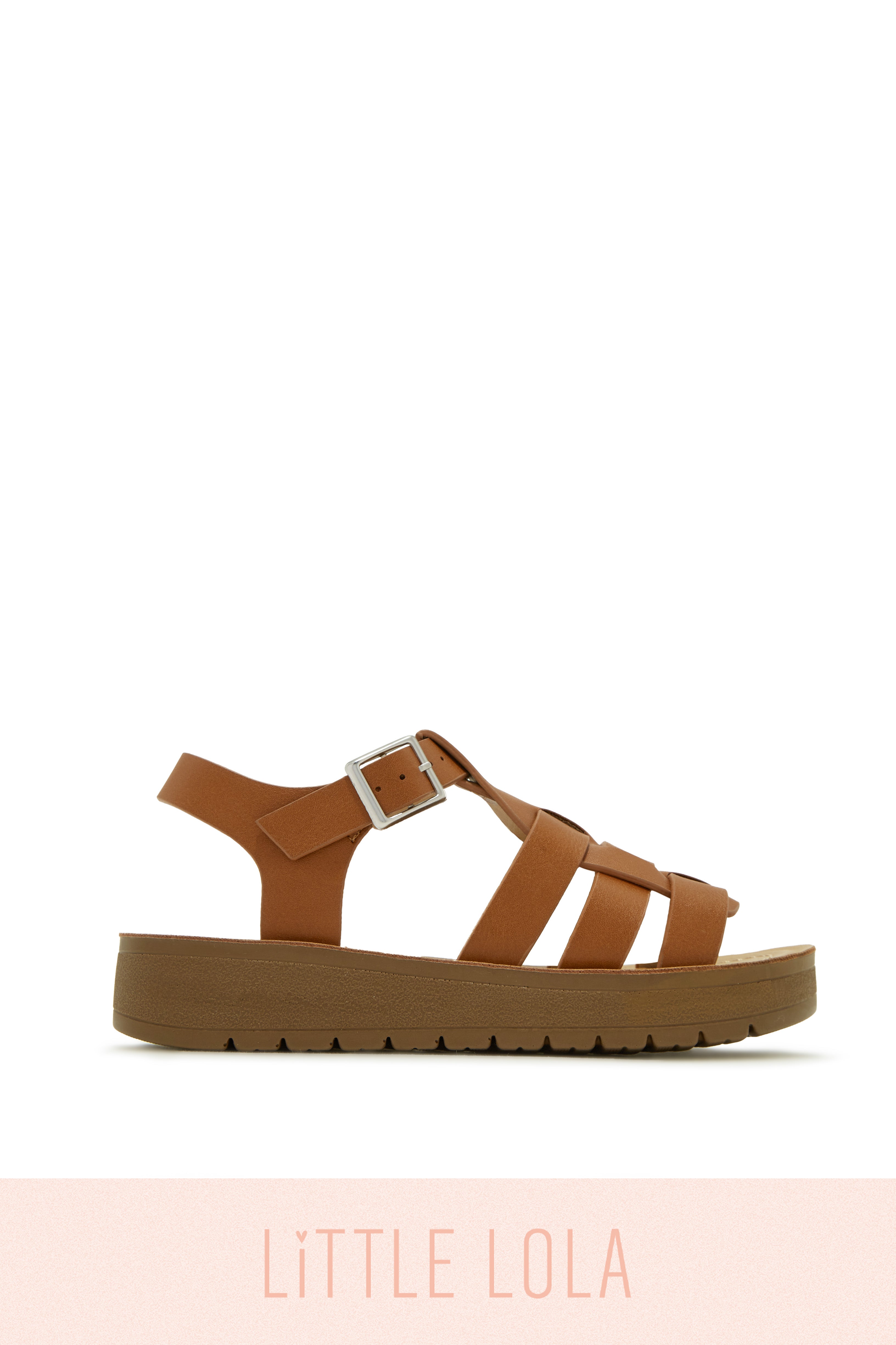 Miss Lola | Summer Vacation Tan Kids Sandals – MISS LOLA