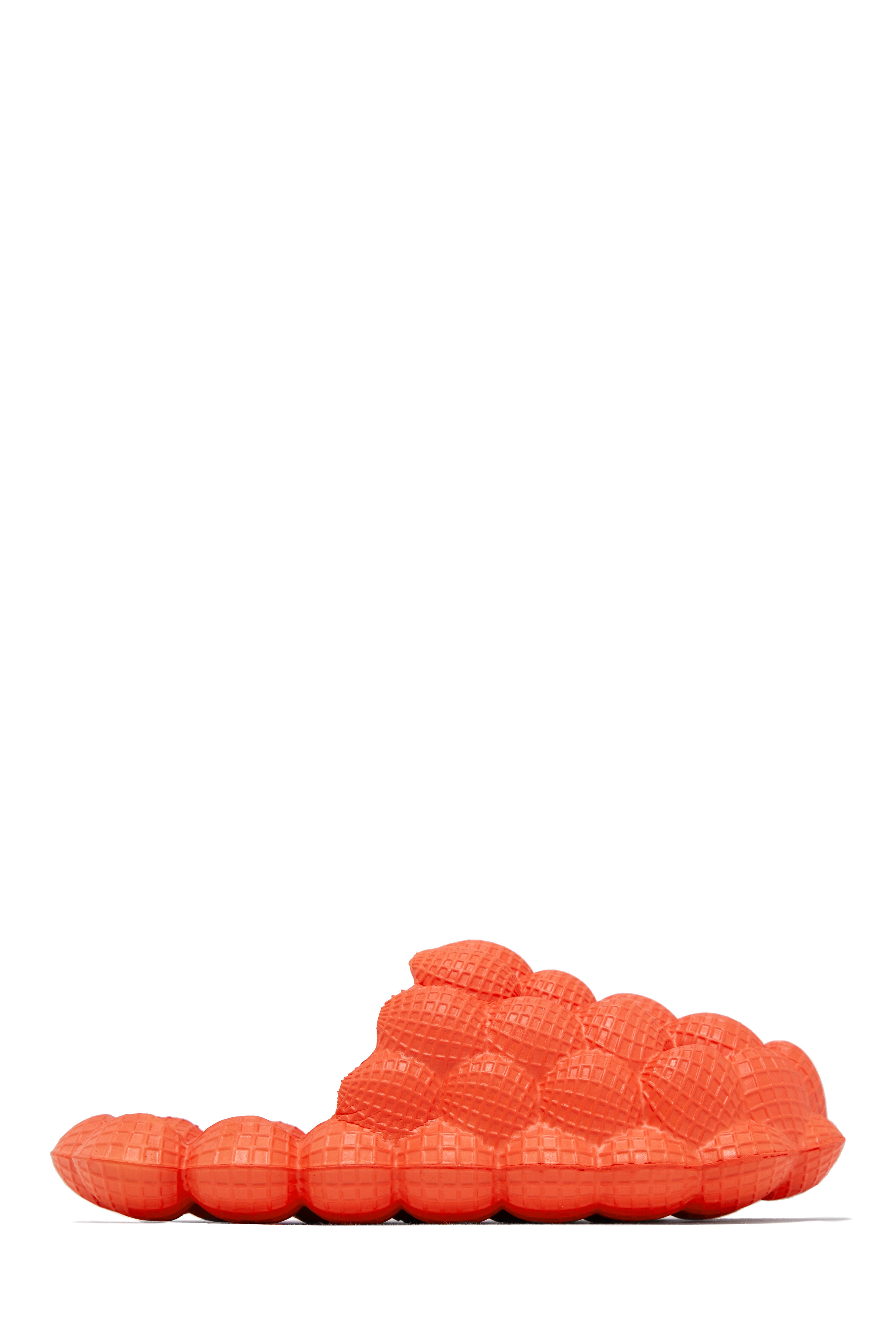 Miss Lola | Orange Closed Toe Bubble Sandals – MISS LOLA