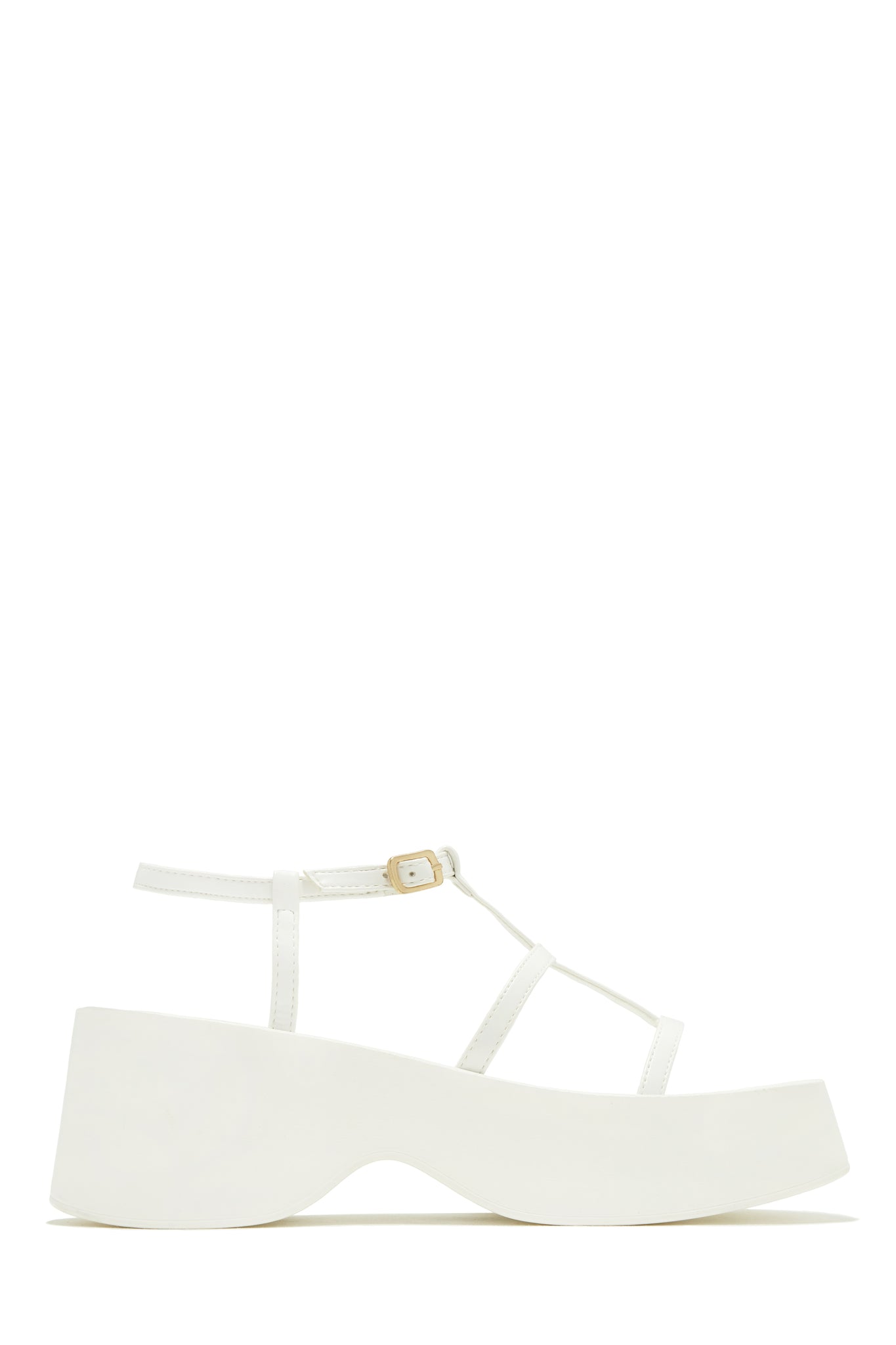 Miss Lola | Beach Trip Pink Platform Flat Sandals – MISS LOLA